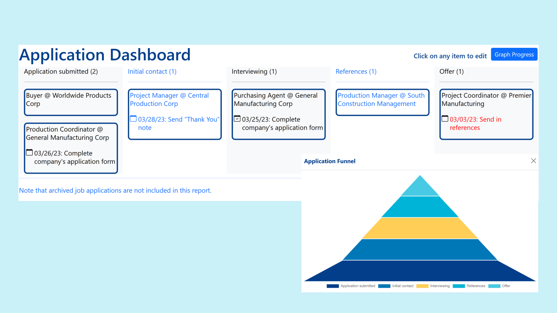 Manage Job Applications