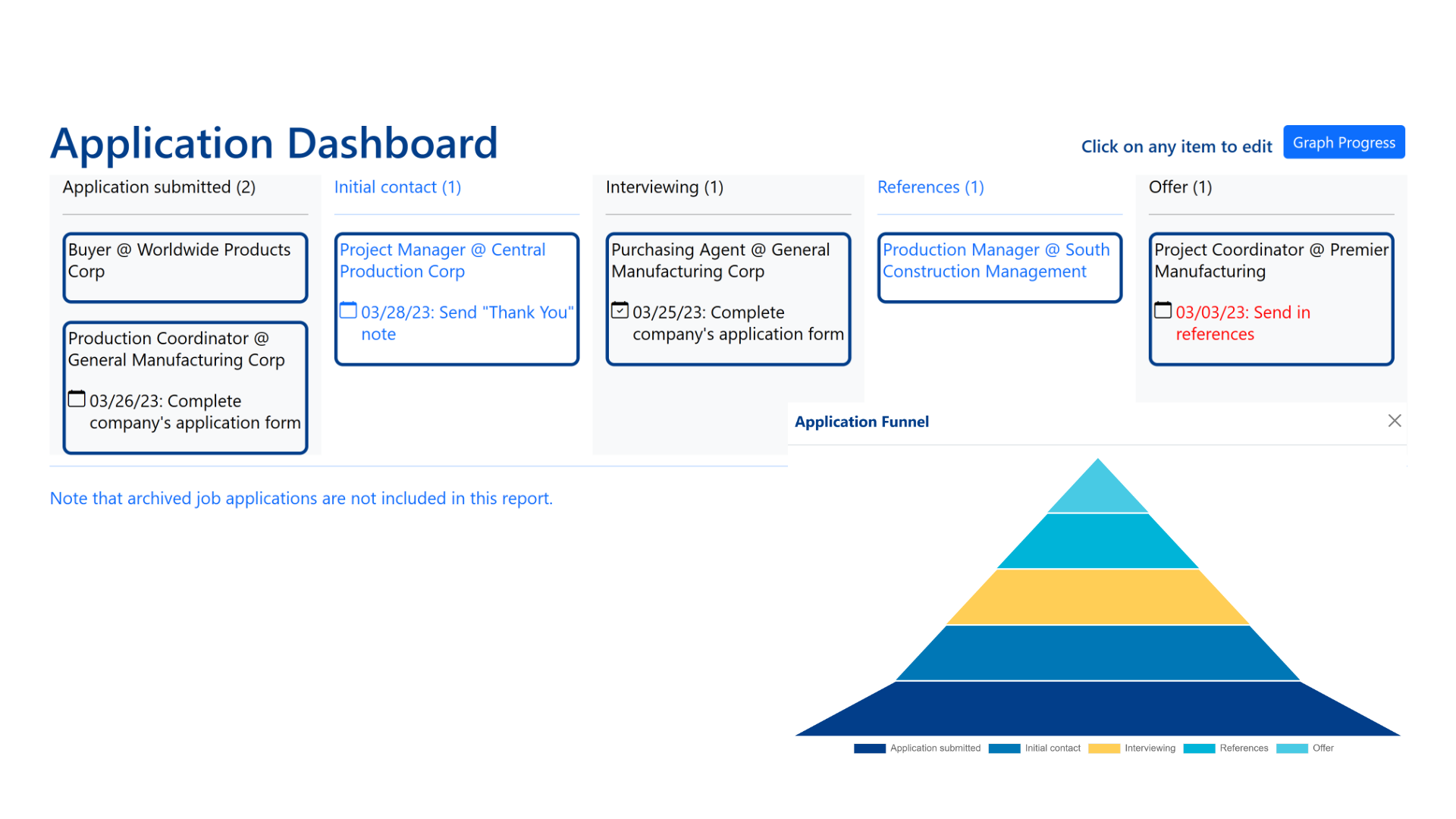 Manage Job Applications